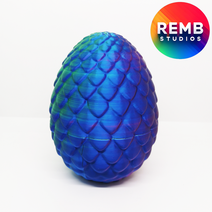 3D Printable Print-in-Place Dragon Egg Remb Studios, STL file for 3D printing, STL print files ...